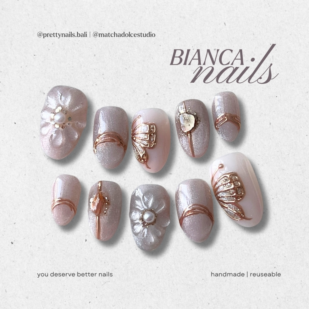 Jual Press On nails Bianca Nails | Kuku palsu 10pcs | Shopee Indonesia