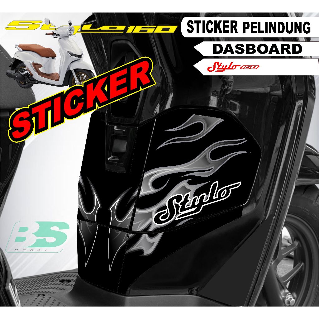 Jual STRIPING STICKER VINYL PELINDUNG DASHBOARD DEPAN STYLO 160 NEW ...