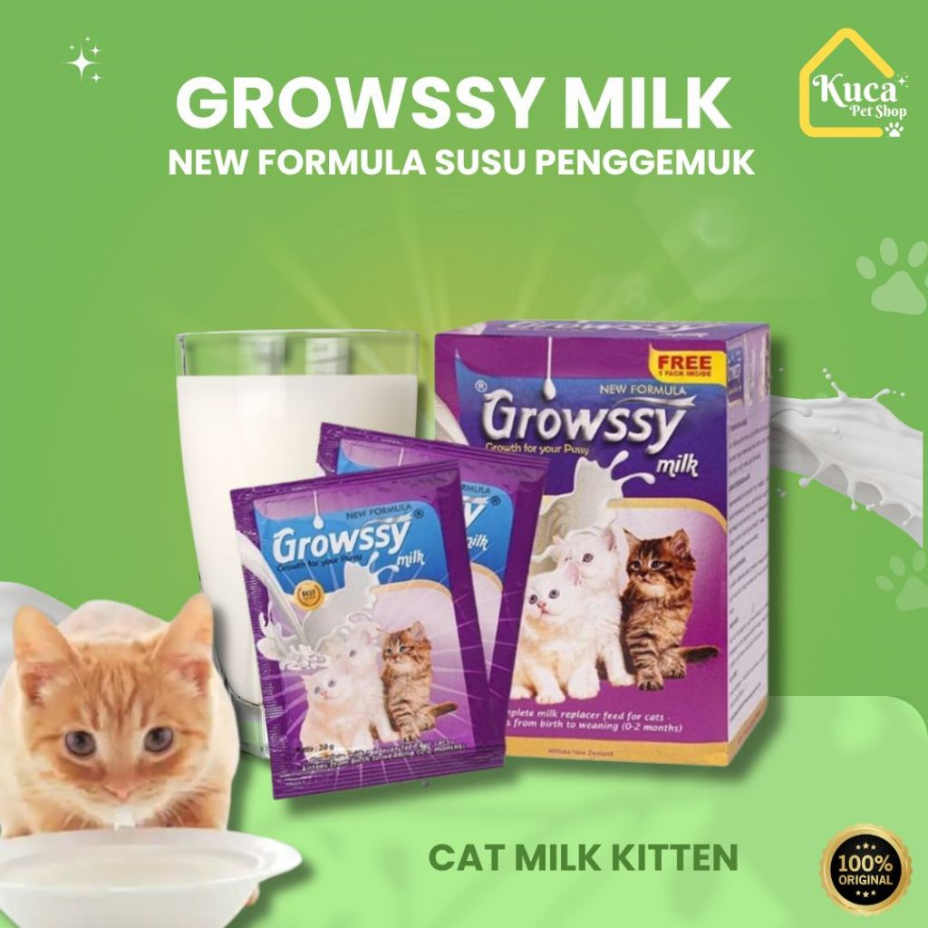 Jual Susu Growssy 1 DUS Susu Kucing Isi 11pcs Growsi 1Box Cat Milk ...