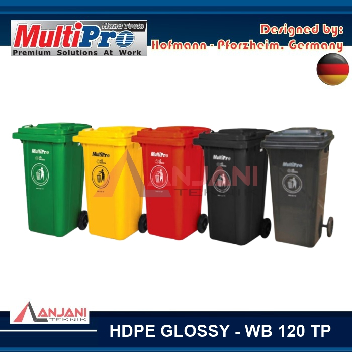 Jual MULTIPRO WB-120 TEMPAT TONG SAMPAH RODA 120 LITER DUST BIN 120LITER L INSTAN | Shopee Indonesia