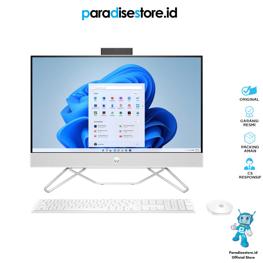 Jual HP PC AIO 24-cb1888d FHD IPS / Core i3 Gen12U / Ram 8GB / 512GB ...