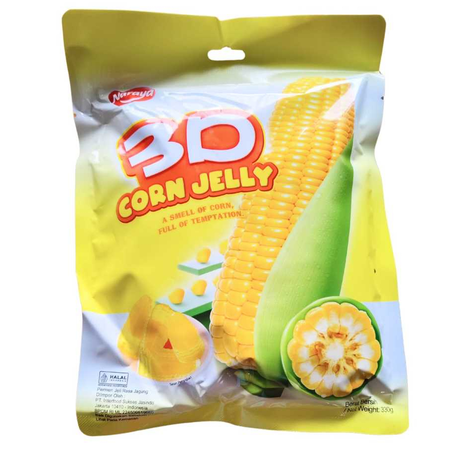Jual NARAYA 3D Corn Jelly Permen Jeli Rasa Jagung Bentuk Jagung 330g ...