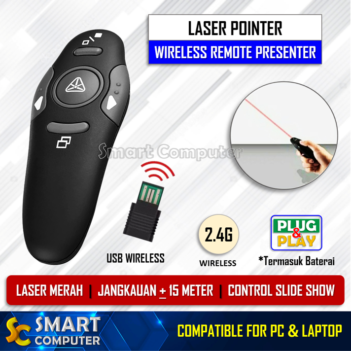 Jual Laser Pointer Presentasi Wireless 2.4 GHz Remote Presenter Office | Shopee Indonesia