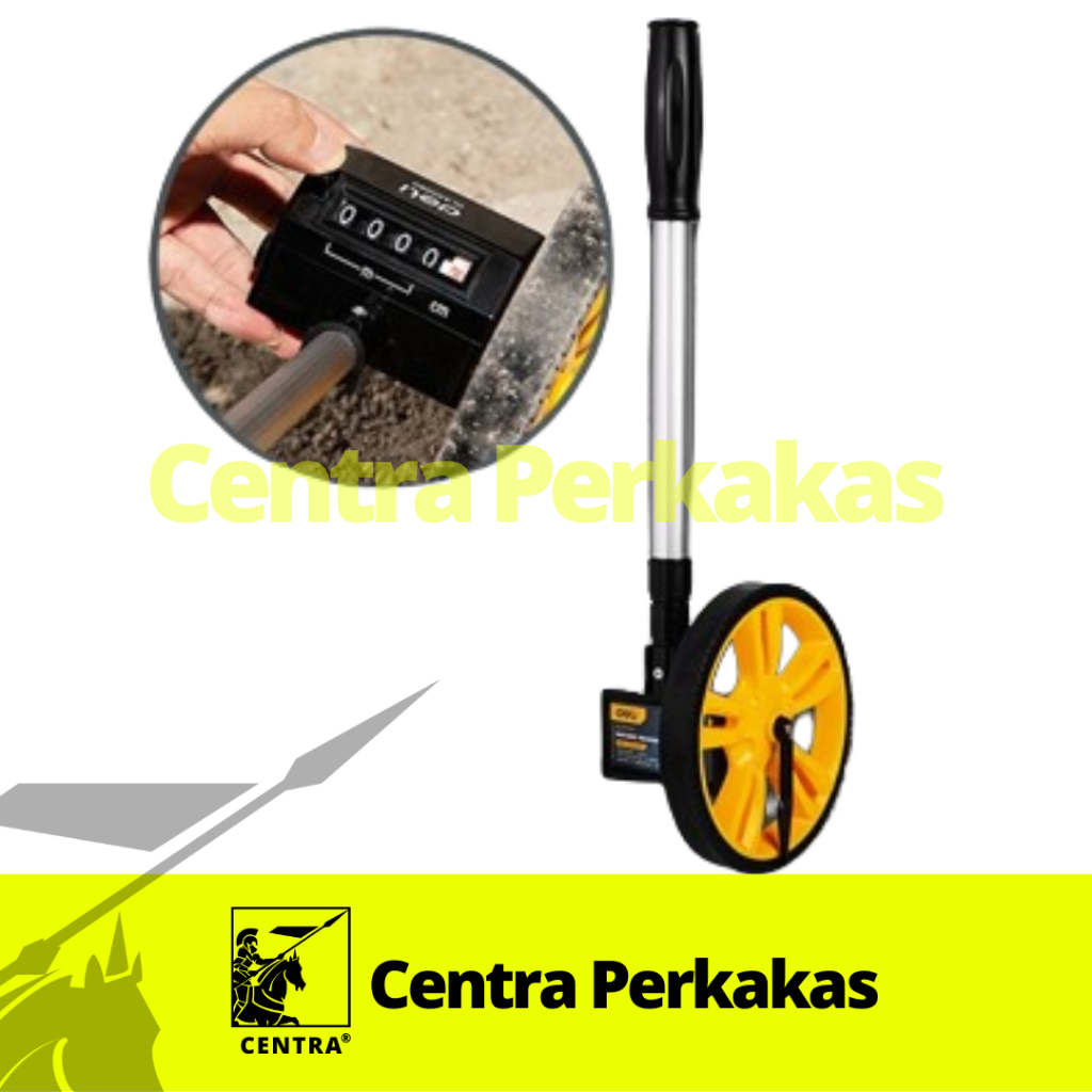 Jual Deli Measuring Wheel / Meteran Dorong Jalan 1 Roda Akurat ...