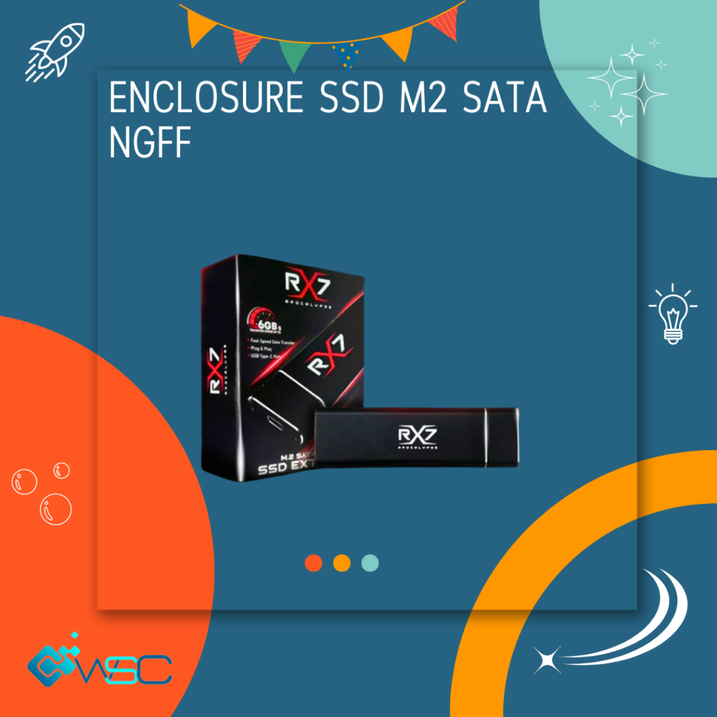 Jual Enclosure SSD M.2 Sata NGFF RX7 External case | Shopee Indonesia
