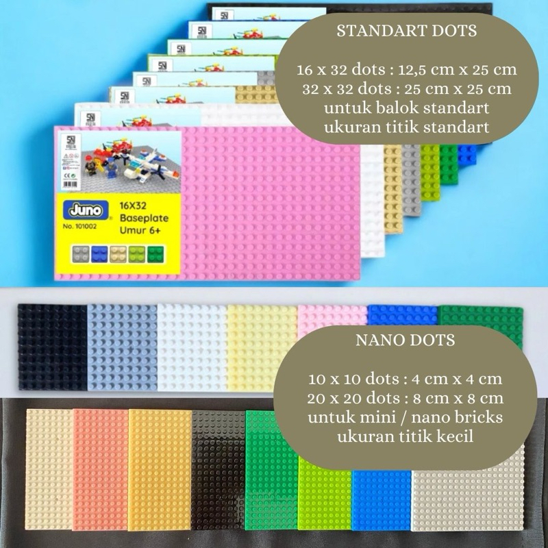 Jual JUNO BASE PLATE TOYS / TATAKAN ALAS MAINAN BALOK BAHAN KAKU ...