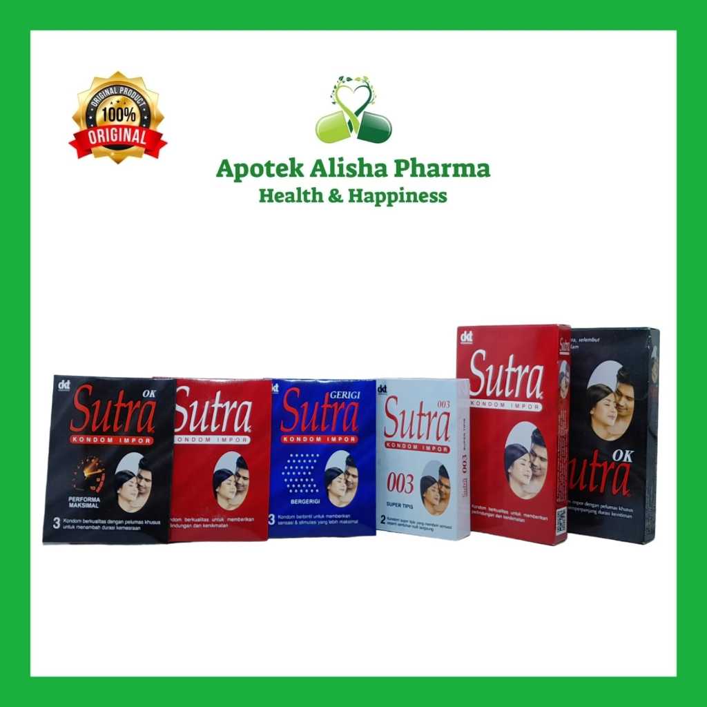 Jual Kondom Sutra Classic (Merah) OK (Hitam) Gerigi (Biru) Alat ...