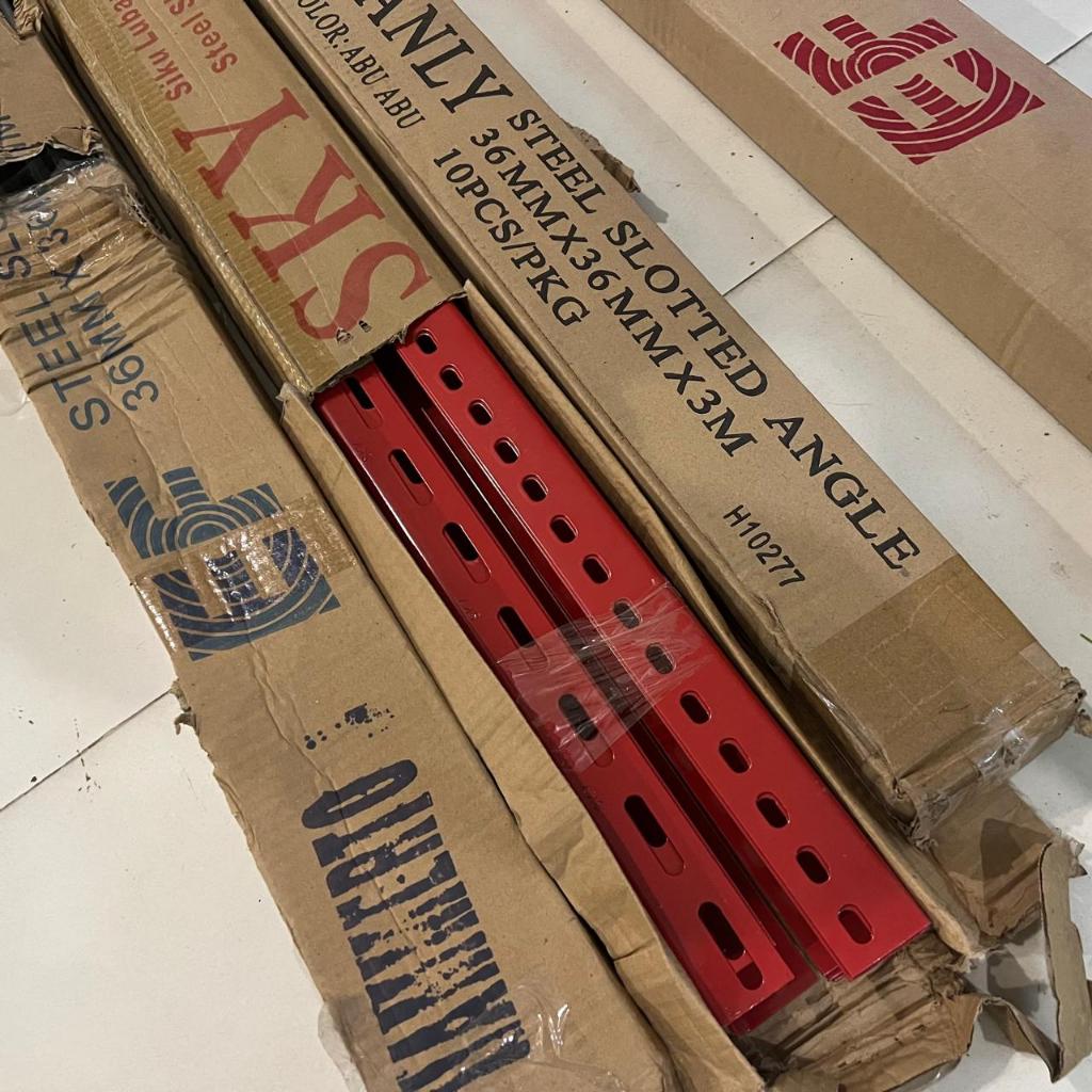 Jual Siku Lubang 16KG Panjang 3 Meter 36x36mm Tebal Plat Besi Lobang ...