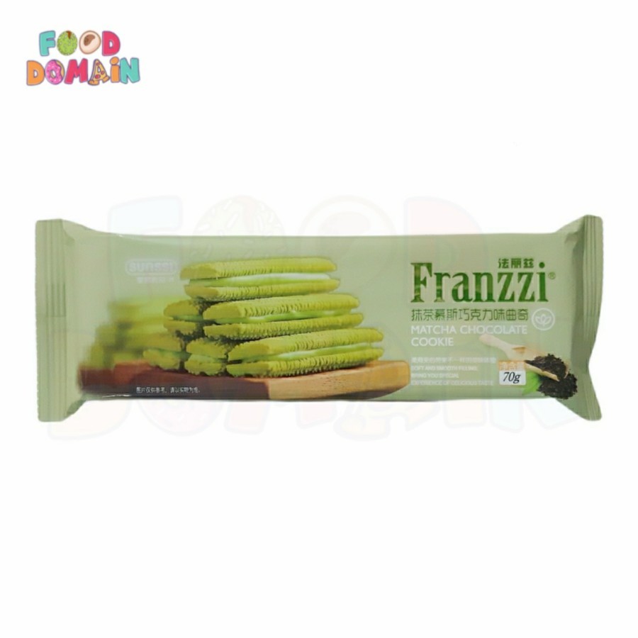 Jual Biskuit Sunssi Franzzi Matcha Mousse Chocolate Cookie Soft Smooth ...