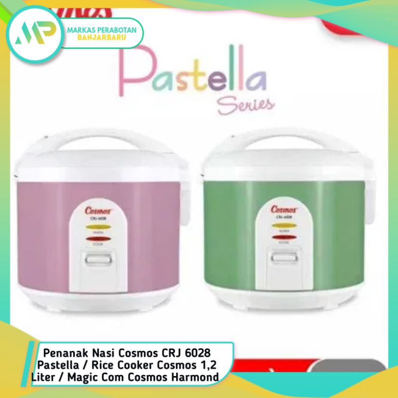 Jual Penanak Nasi Cosmos CRJ 6028 Pastella / Rice Cooker Cosmos 1,2 ...