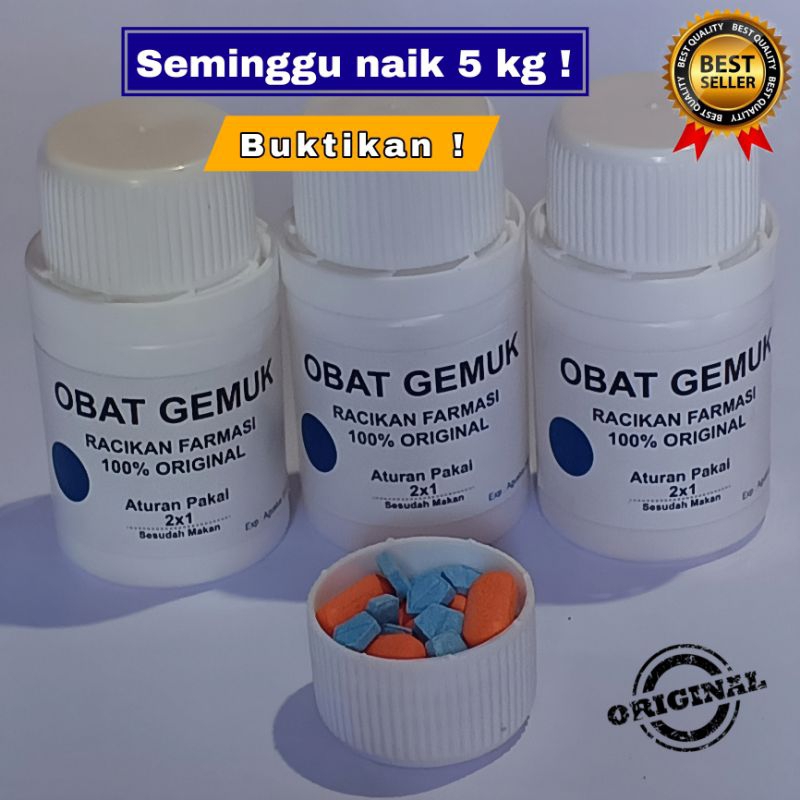 Jual Vitgem Obat Gemuk Racikan Farmasi Halal Original | Shopee Indonesia