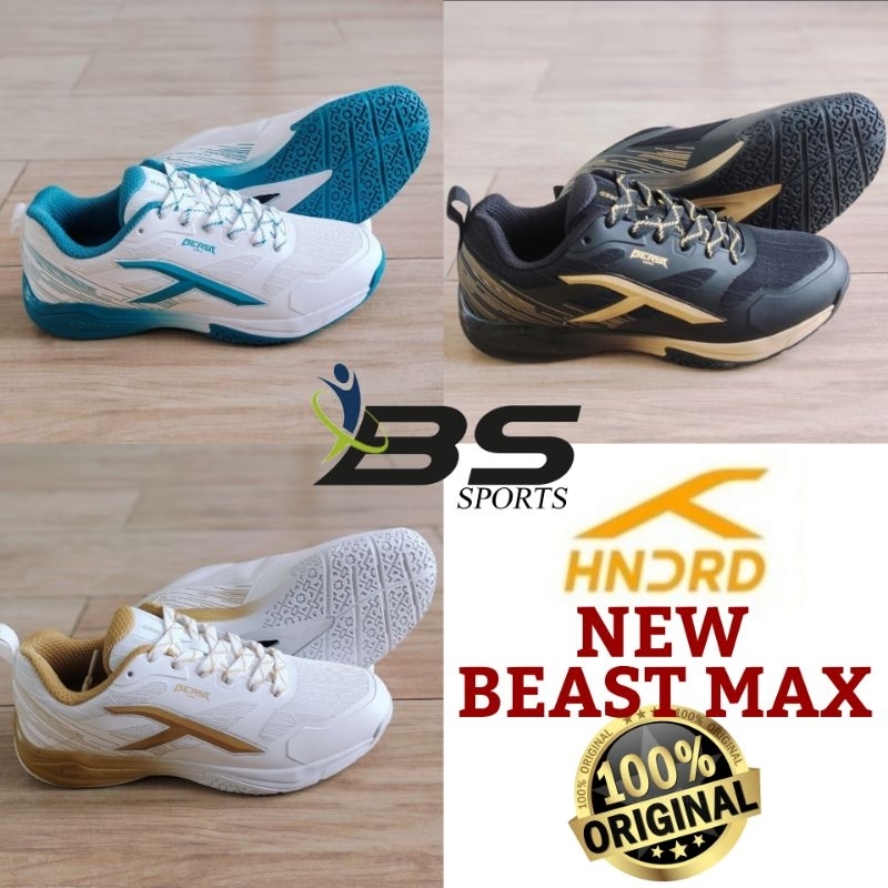 Jual SEPATU BADMINTON HUNDRED BEAST MAX HNDRD NEW BEASTMAX ORIGINAL | Shopee Indonesia