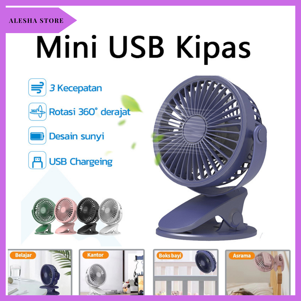 Jual Kipas Angin Mini/Kipas Mini/ Kipas Angin Portable Fan Rotating ...