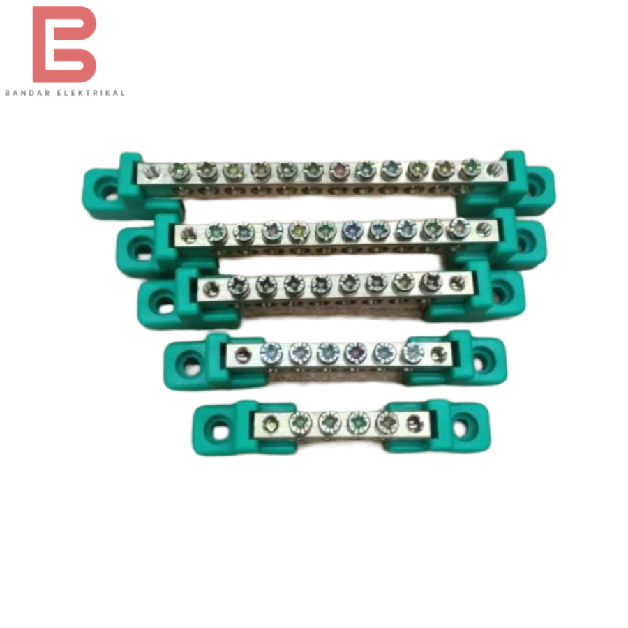 Jual Terminal Block Grounding 4 POLE M4 T001-0609/4 Terminal Blok ...