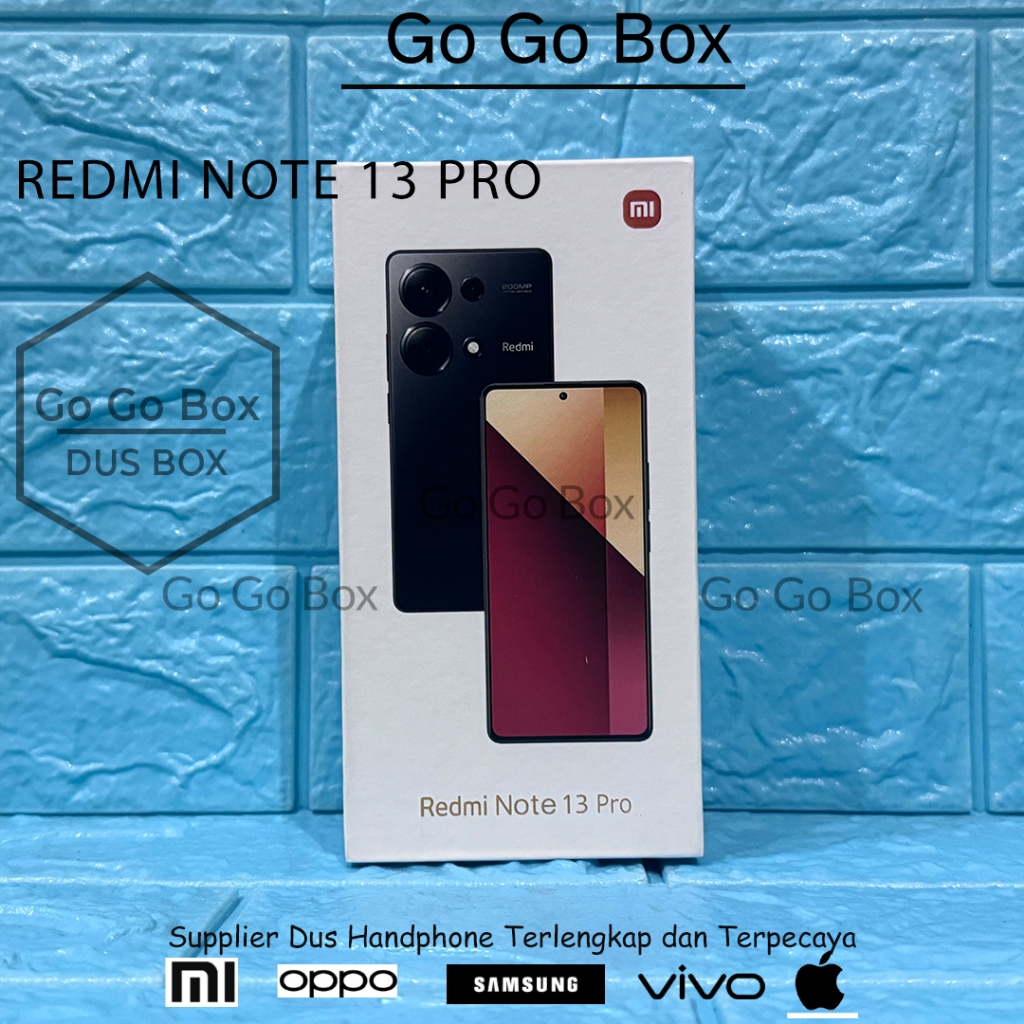 Jual DUS DUSBOX REDMI NOTE 13 PRO -GRATIS STICKER- DAN FULLSET(CHARGER ...