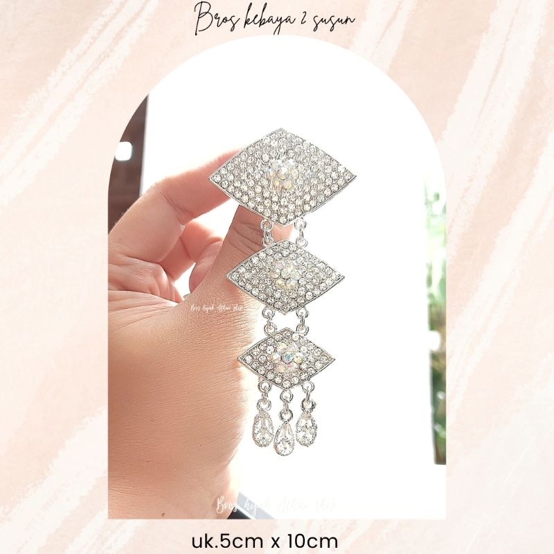 Jual Bros Kebaya Gold Emas Perak Kutubaru 3 Susun Bross Kutu Baru Tumpuk khas Etnik Jawa Pesta ...