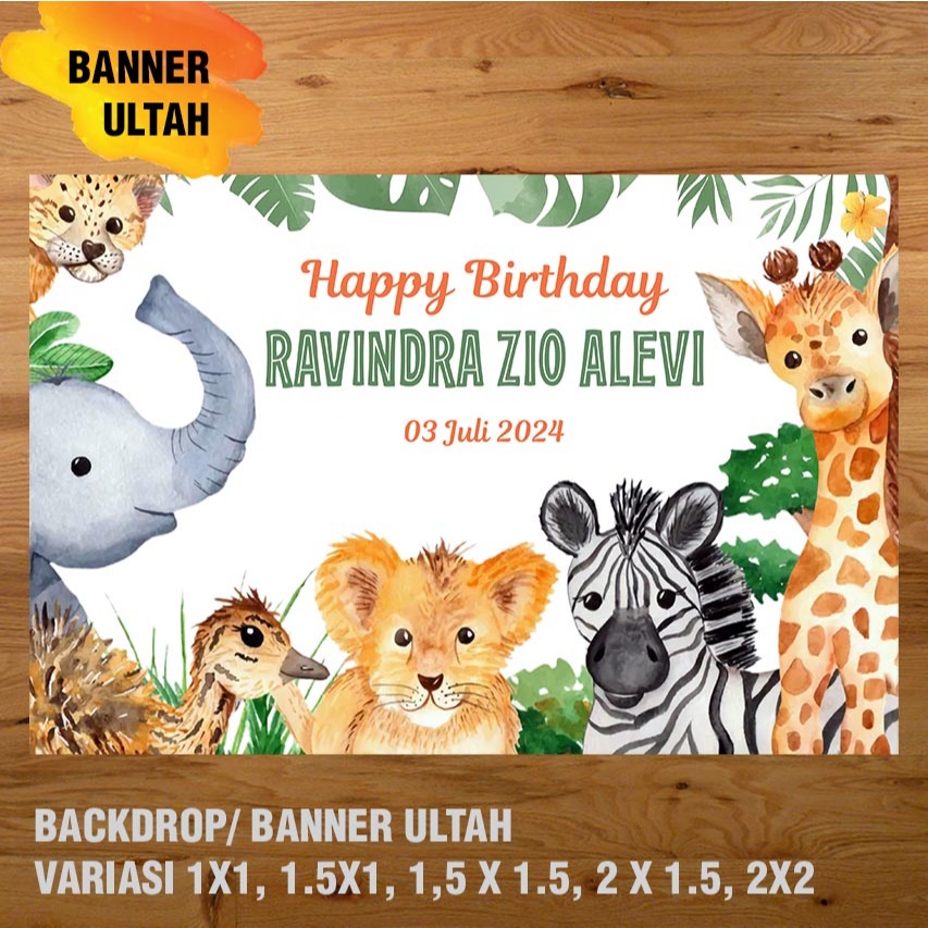 Jual KEBUN BINATANG /ZOO/ANIMAL/ SAFARI/ BANNER/ BACKDROP/ SPANDUK ...