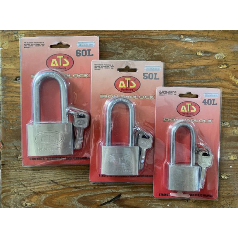 Jual Gembok ATS 30,30L,40,40L,50,50L,60,60L mm 4 kunci cadangan ...