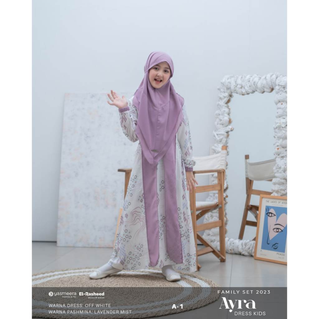 Jual YASMEERA AYRA DRESS KIDS FAMILY SET YASMEERA X EL-RASHEED 2023 ...
