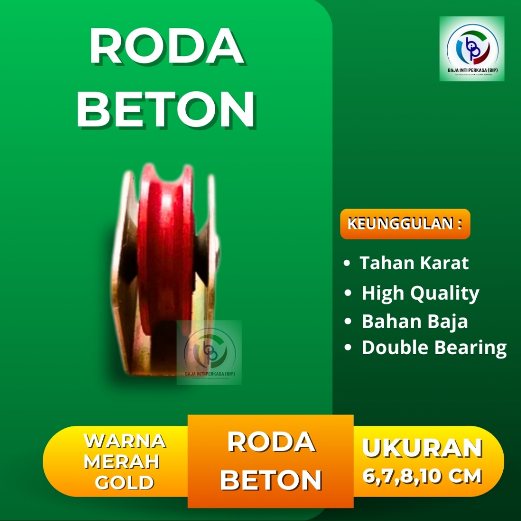 Jual Roda Pagar Besi Bulat Beton 6, 7, 8 dan 10 Inch/ Roda Pintu Pagar ...