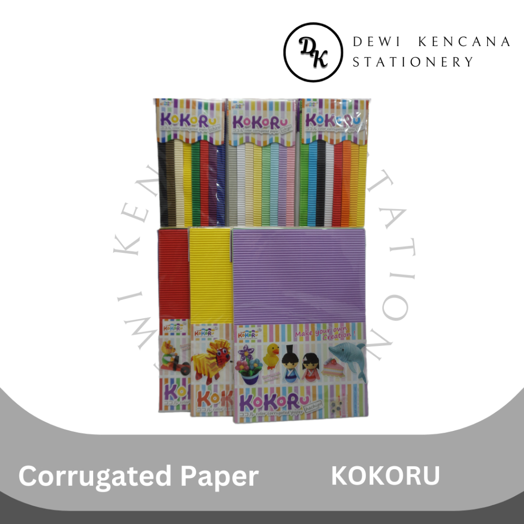 Jual Kertas Kokoru / Kertas Lipat Bergelombang Kokoru / Kokoru Color ...