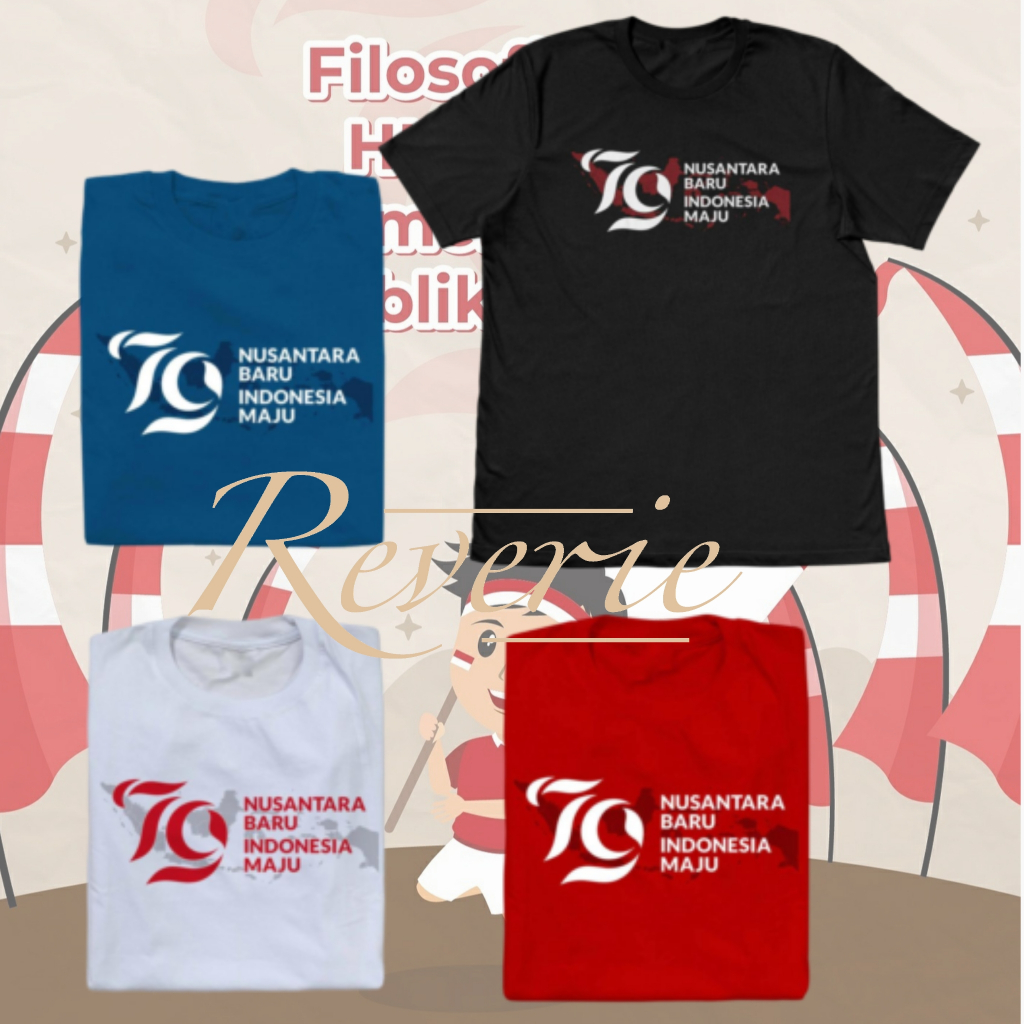 Jual KAOS TSHIRT 79 TAHUN INDONESIA NUSANTARA BARU INDONESIA MAJU ...