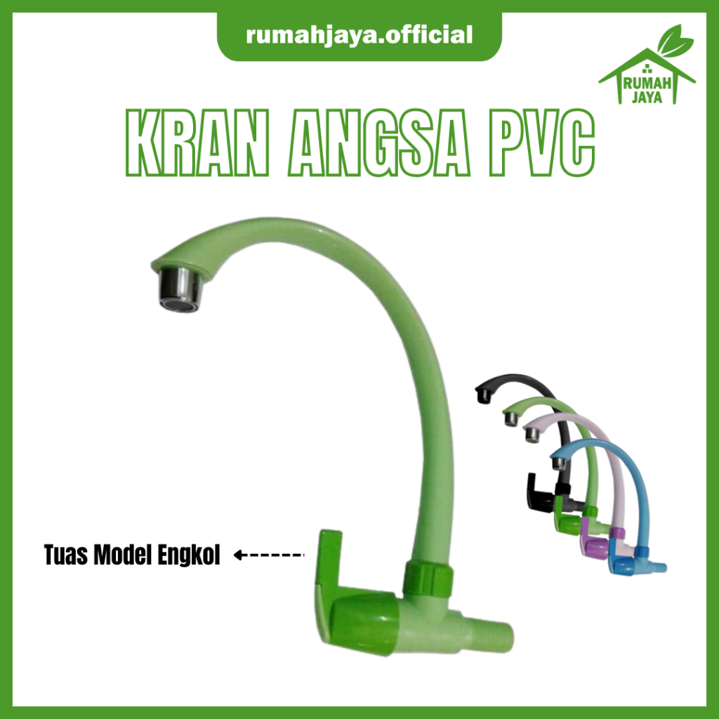 Jual RJO - Kran Angsa Model Engkol PVC / Kran Air Cuci Piring Plastik ...