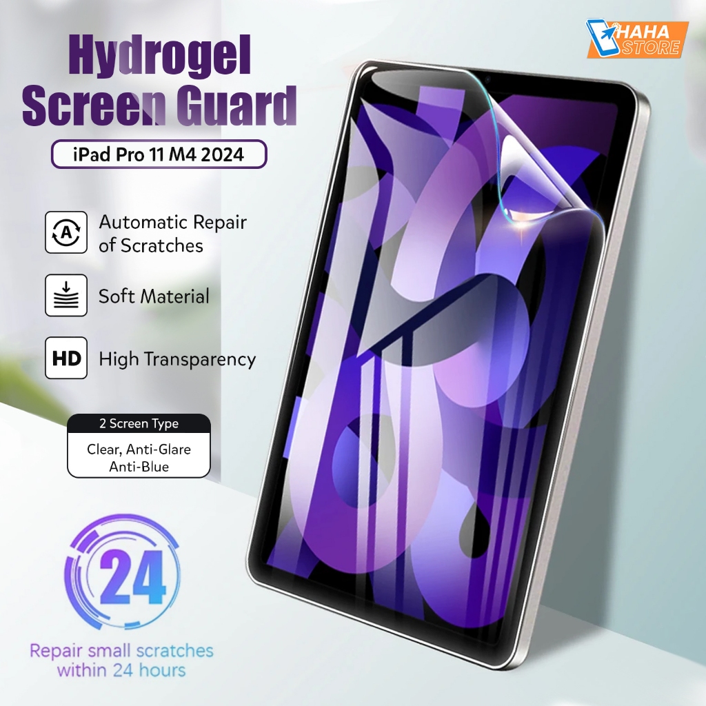 Jual iPad Pro M4 11 inch 2024 Hydrogel Screen Protector Anti Gores Gel ...