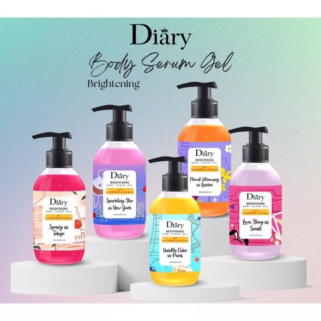 Jual Aster Kosmetik - Diary Brightening Body Serum Gel 250 ml | Shopee ...