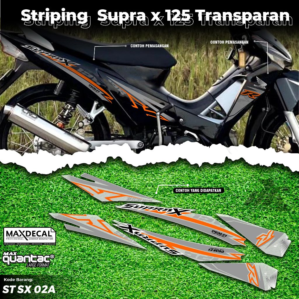 Jual STRIPING VARIASI HONDA SUPRA X 125 - STRIPING HONDA SUPRA X 125 ...