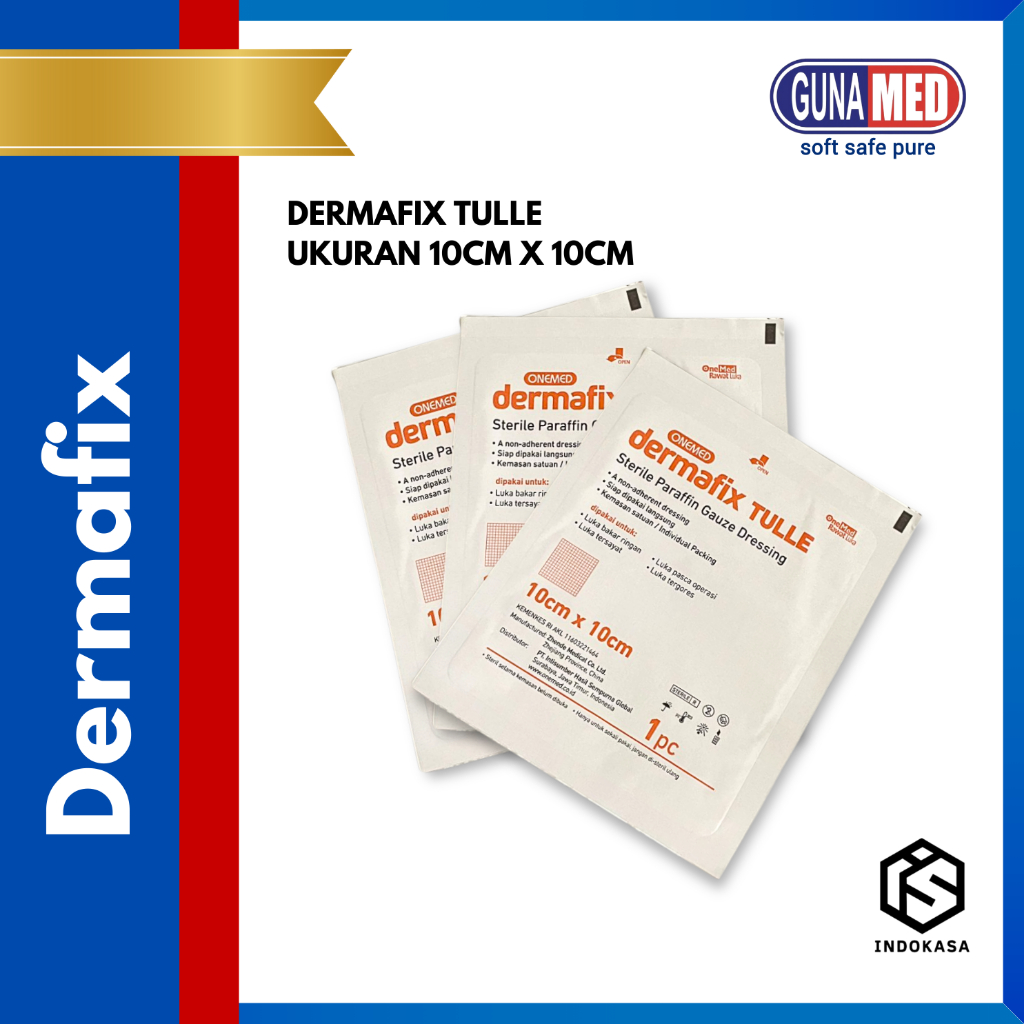 Jual DERMAFIX TULLE 10CM X 10CM / balutan luka / DERMAFIX TULLE ...