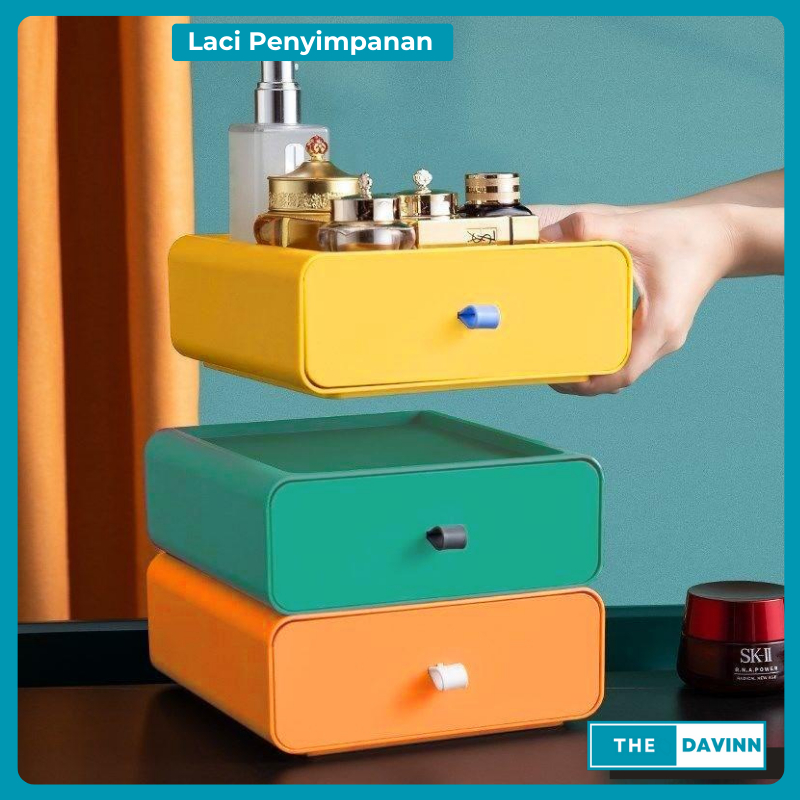 Jual Rak Kosmetik Laci Kotak Penyimpanan Make Up Laci Desktop Storage ...