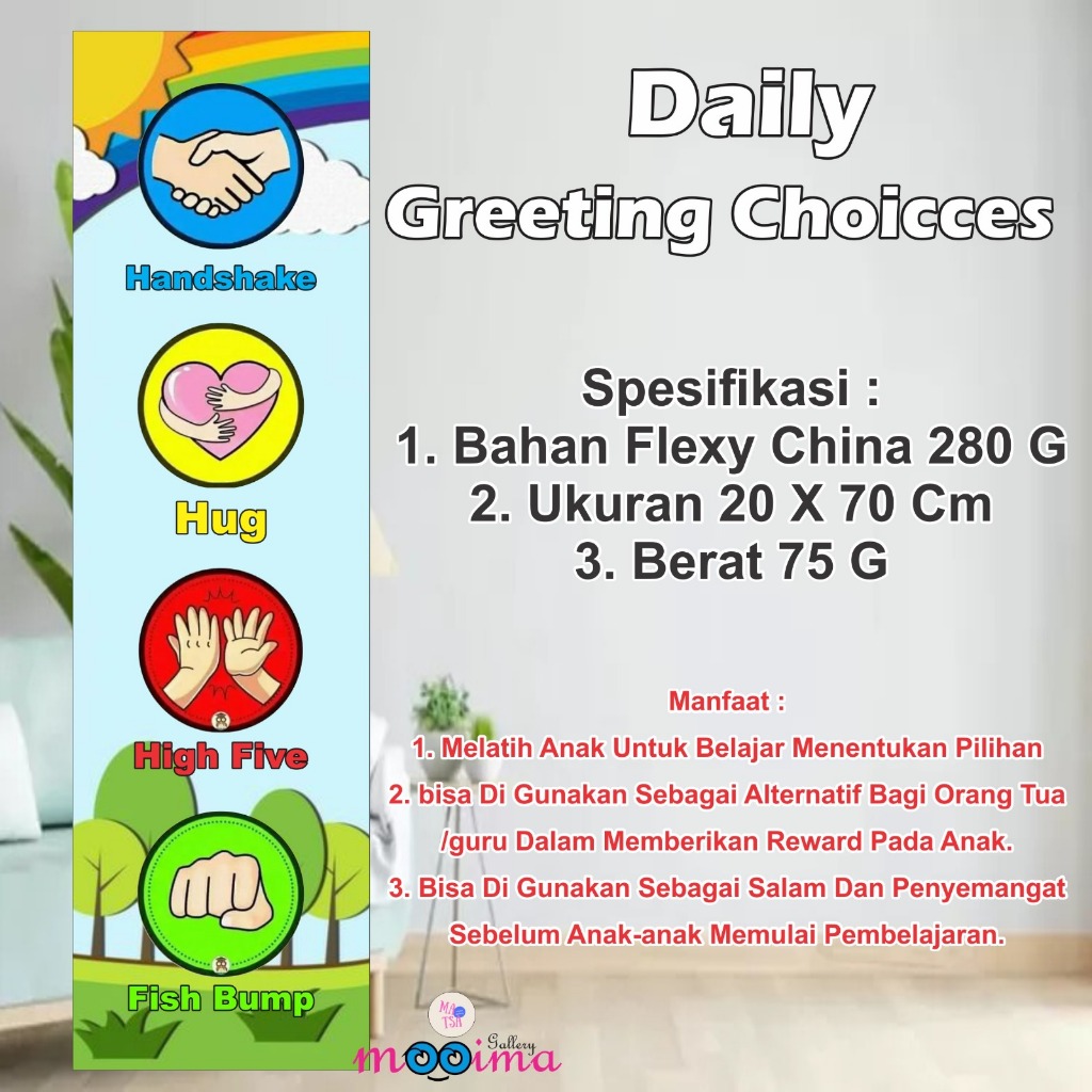 Jual Daily greeting choices poster selamat datang anak untuk rumah atau ...