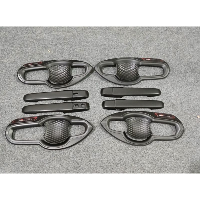Jual Avanza 2022 2023 2024 JSL Paket Cover Handle Outer Mangkok Pintu Hitam Doff Blacktivo ...