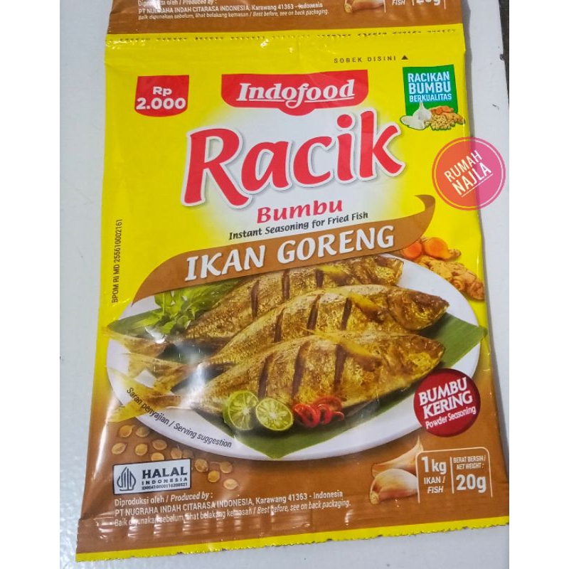 Jual Bumbu Racik Ikan Goreng 20 gr | Shopee Indonesia