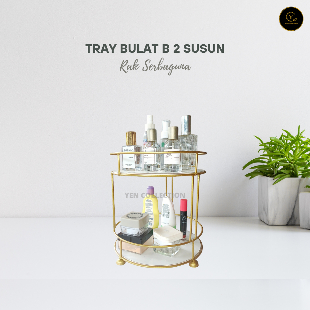 Jual RAK SERBAGUNA - TRAY BULAT B 2 SUSUN - TRAY KUE - RAK BESI - RAK ...