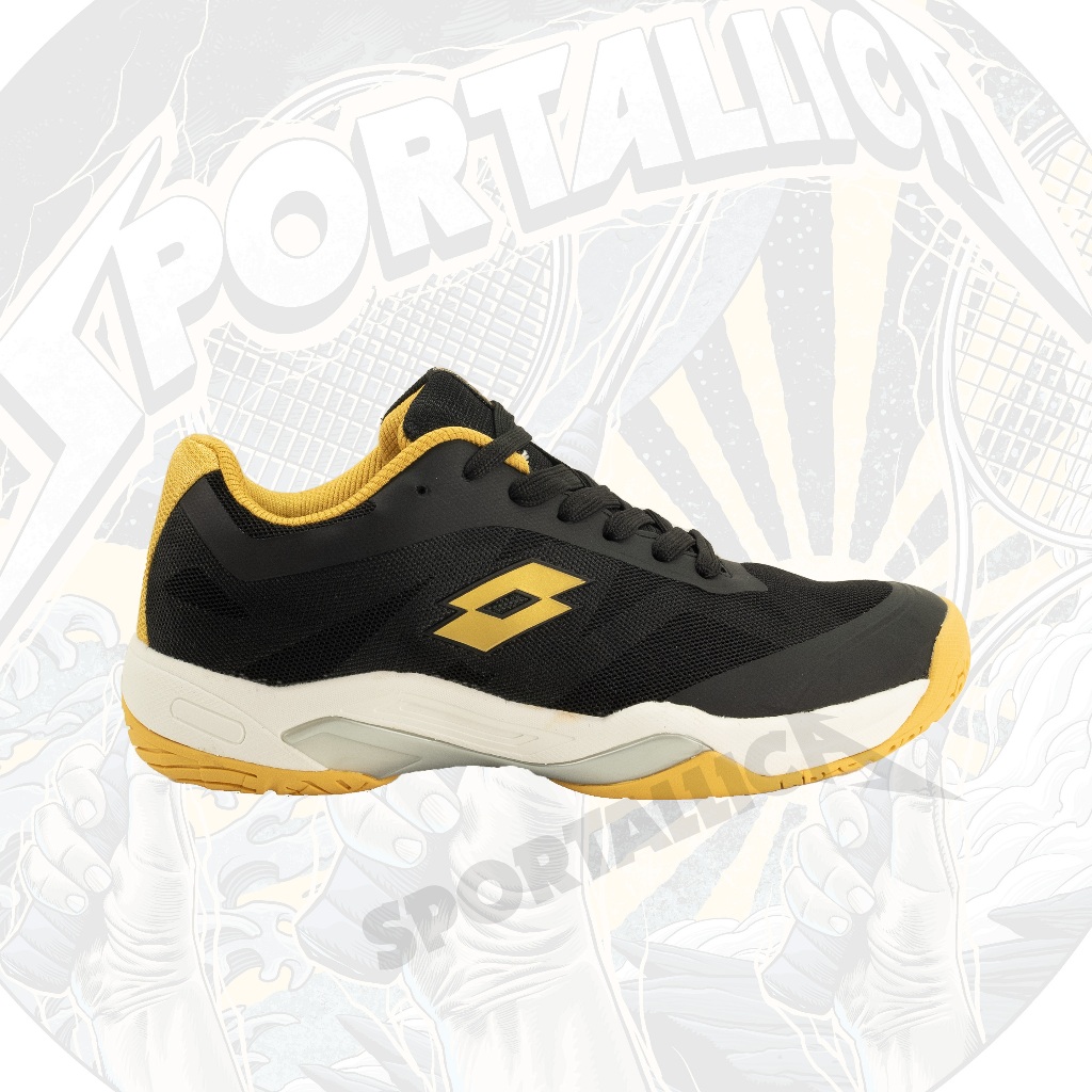 Jual Sepatu Badminton Lotto Cole - Black | Shopee Indonesia