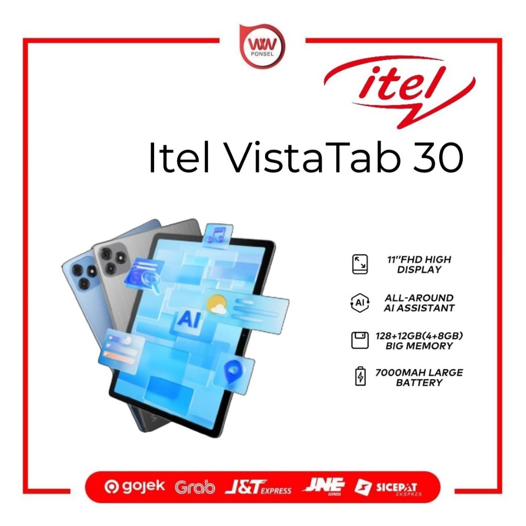 Jual Hp Itel VistaTab 30 Ram 4GB Internal 128GB Garansi Resmi | Shopee ...