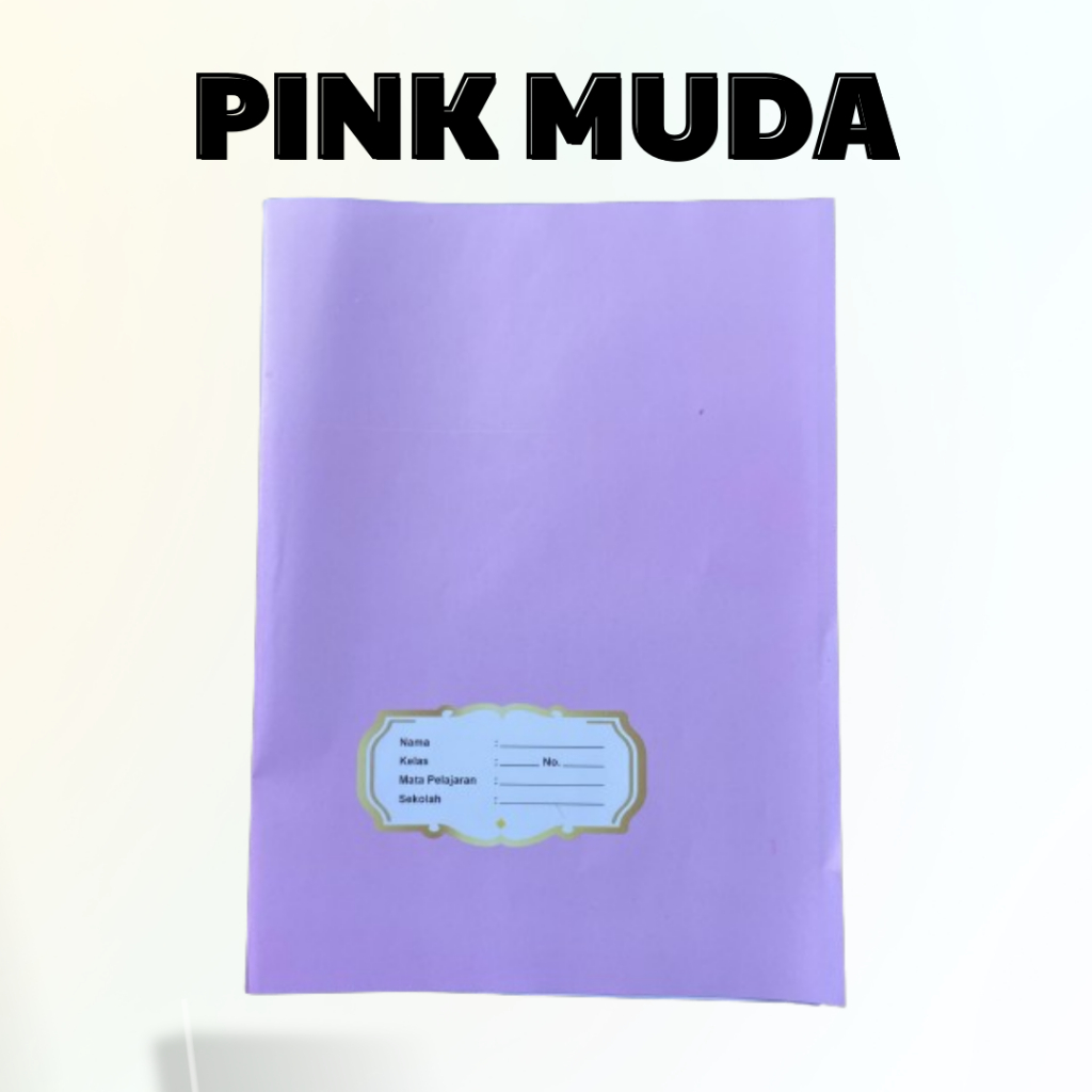 Jual 10 LEMBAR !!! SAMPUL LABEL BERWARNA WARNI UKURAN BUKU BIASA ...