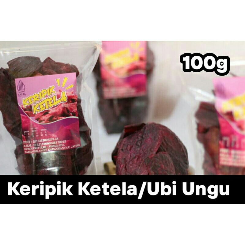 Jual Keripik Ubi/Ketela Ungu 100 gram khas tawangmangu/karanganyar ...