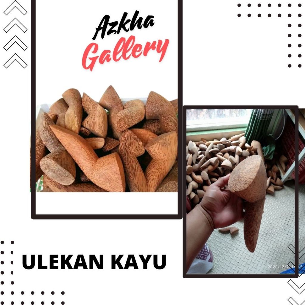 Jual Ulekan Kayu Kelapa BESAR / Ulegan Kayu Kelapa BESAR / Ulek bumbu ...