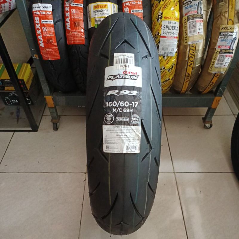 Jual Corsa Platinum R93 160/60 ring 17 Tubeless | Shopee Indonesia