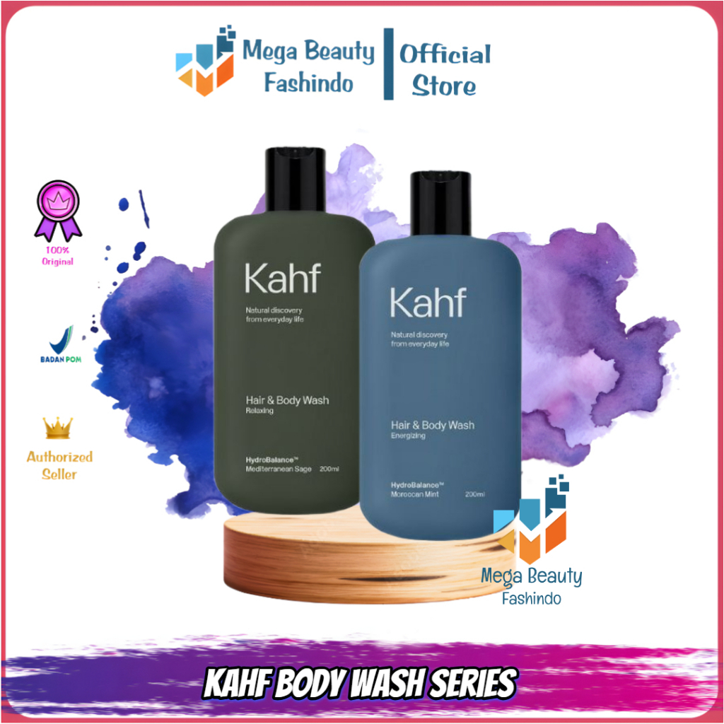 Jual Kahf Body Wash Series 200ml | Brightening and Cooling | Acne Fight ...