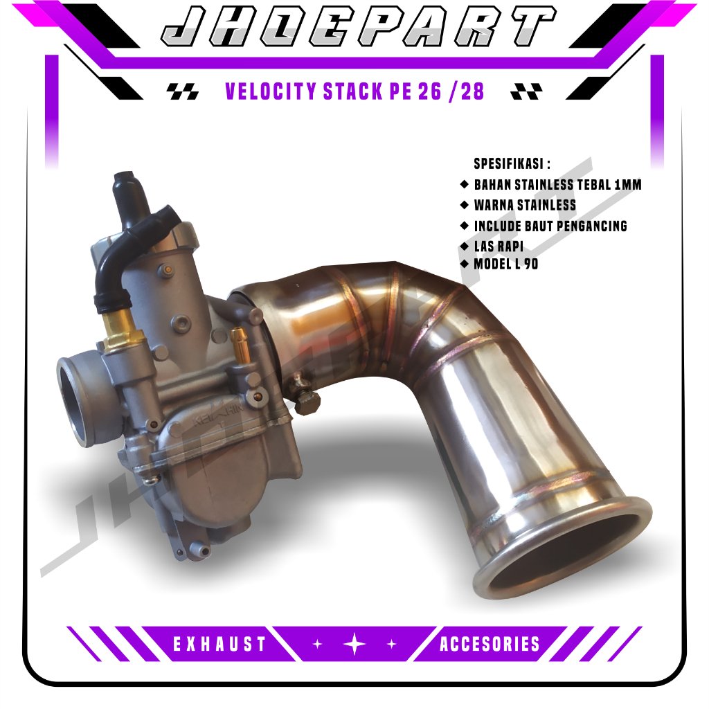 Jual Velocity stack PE 28 type L stainless | Shopee Indonesia