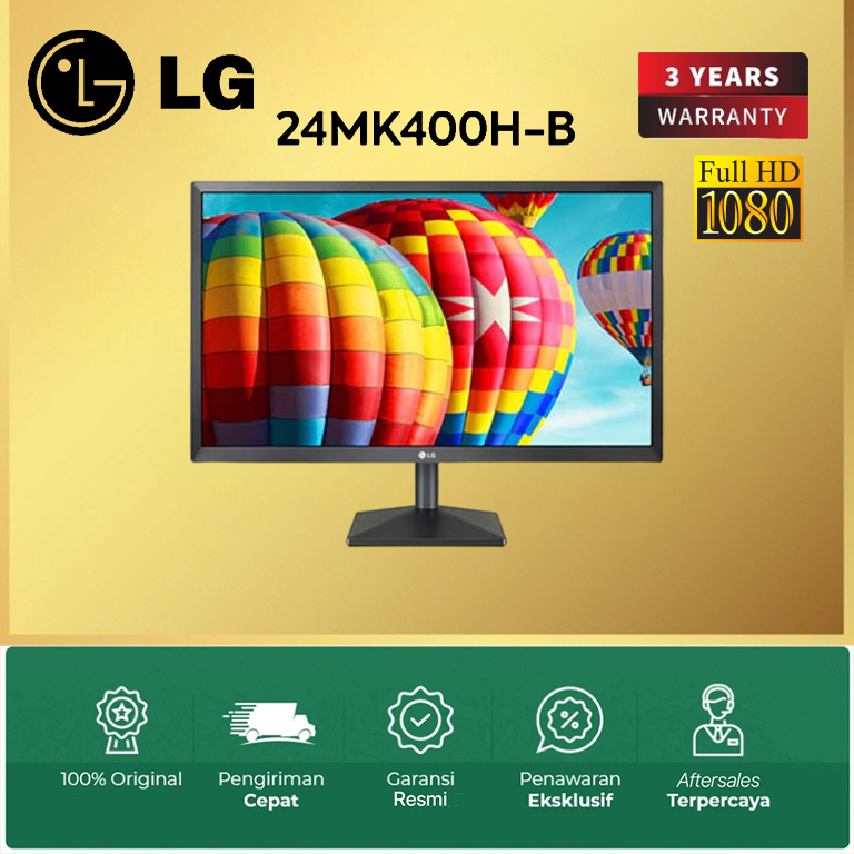 Jual Monitor LED LG 24MK400H-B - Full HD 75Hz 24" Inch | Shopee Indonesia