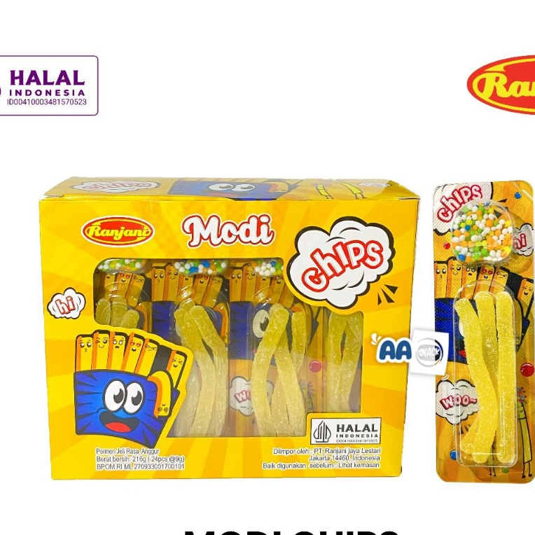 Jual PERMEN MODI CHIPS ISI 24 X 9 GR | Shopee Indonesia