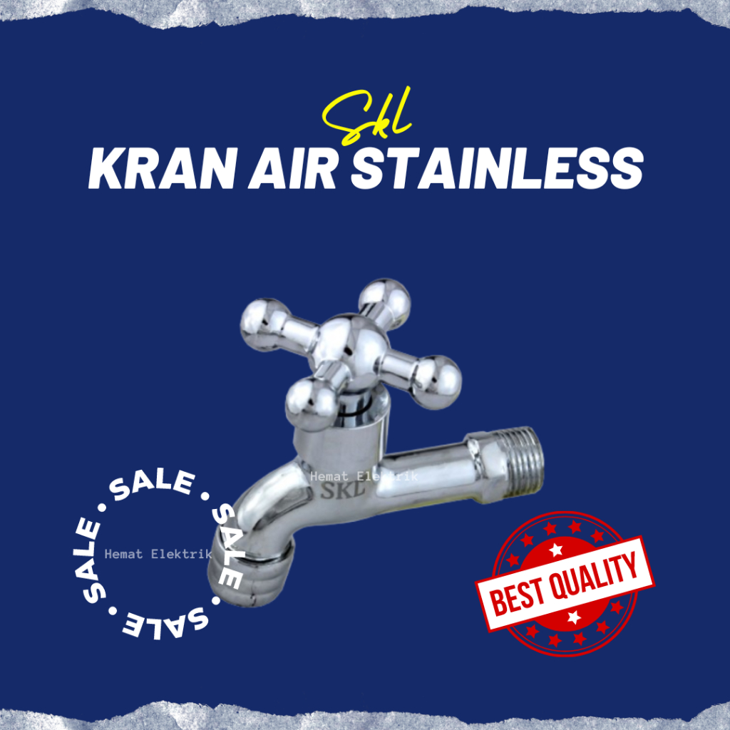 Jual Kran Air Taman Stainless 1/2 Inch Keran Model Baling Tembok Kamar ...