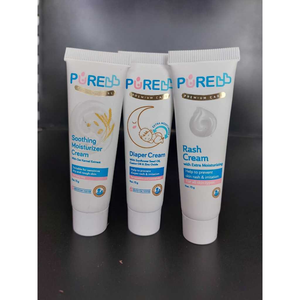 Jual Pure Kids Pure Baby Rash Cream/ Diaper/ Soothing Cream 15gr ...