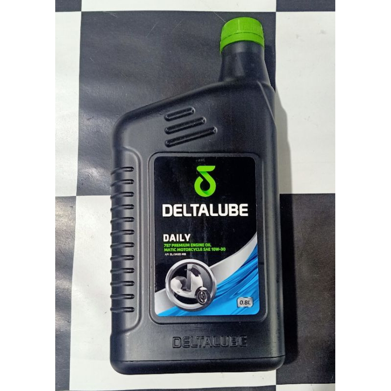 Jual Deltalube Daily 757 Premium Engine Oil Matic 10w-30 0.8L | Shopee ...