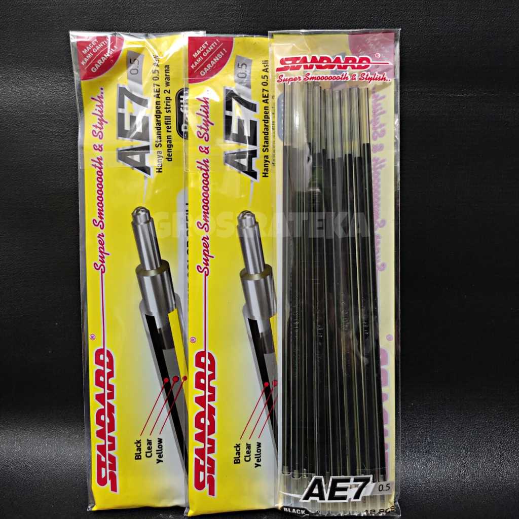 Jual ISI ULANG BALLPOINT / ISI BOLPEN / REFFIL PULPEN STANDARD AE7 ...